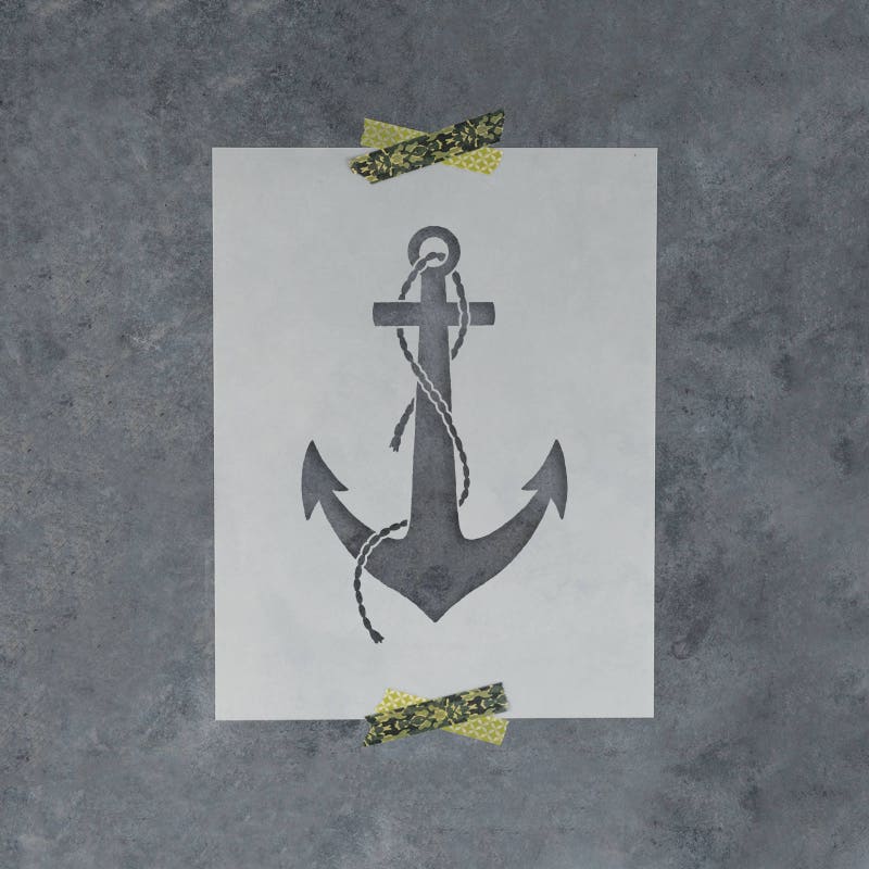 Anchor Stencil - Etsy