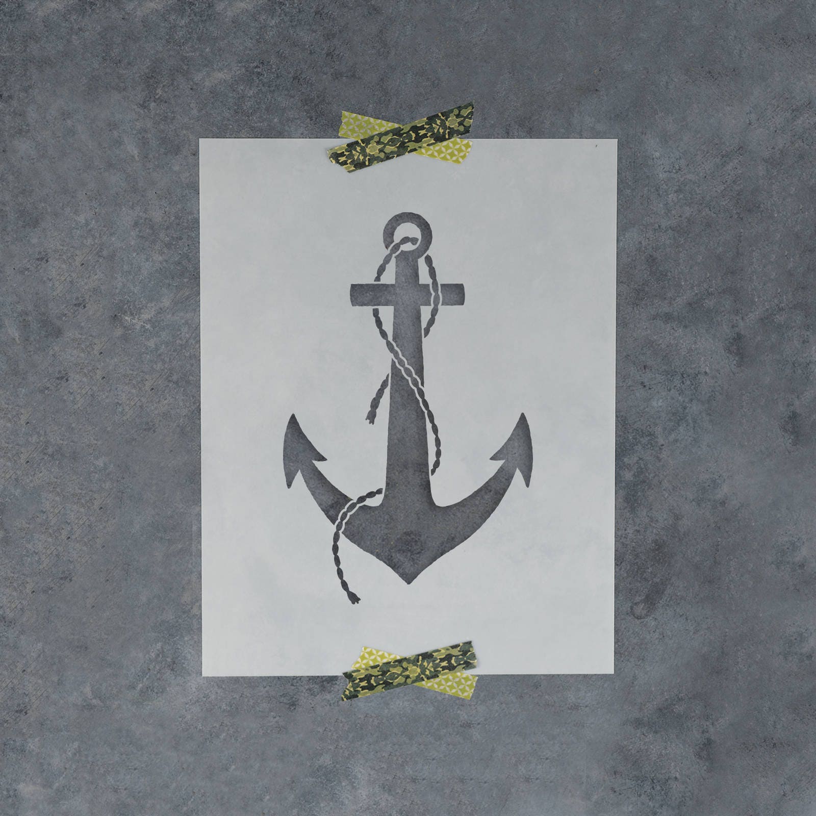 Anchor Stencil - Reusable Anchor Stencils, Large Anchor Stencil, Anchor ...