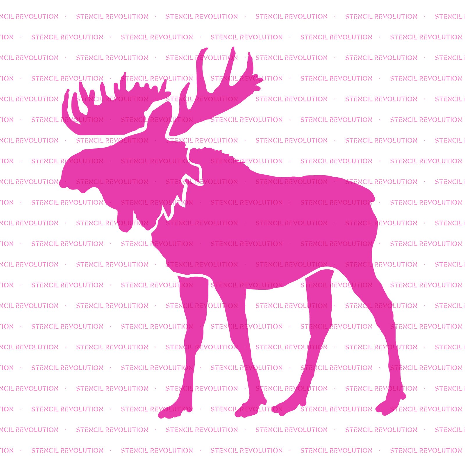 Moose Stencil Reusable Moose Stencil DIY Moose Stencils - Etsy