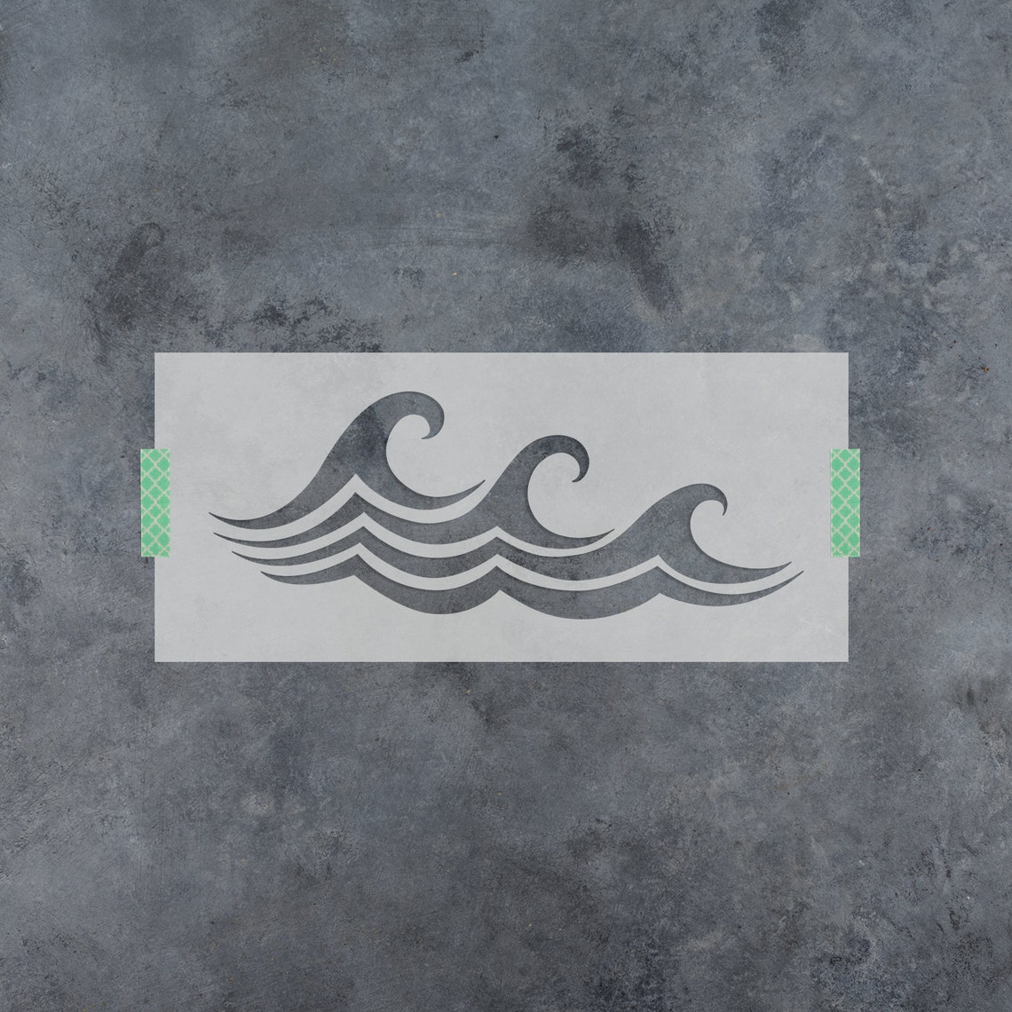 Waves Stencil Ocean Stencil Stencils Waves Stencils Ocean - Etsy