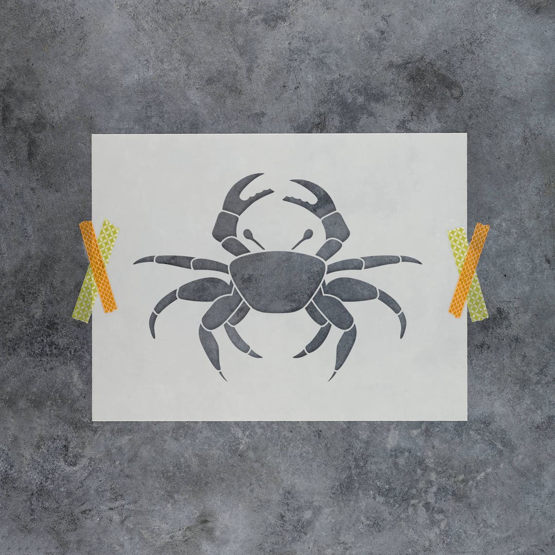 Pochoir de crabe pochoirs de crabe, pochoir crabe, crabe, art de crabe, pochoir de crabe, grand ...