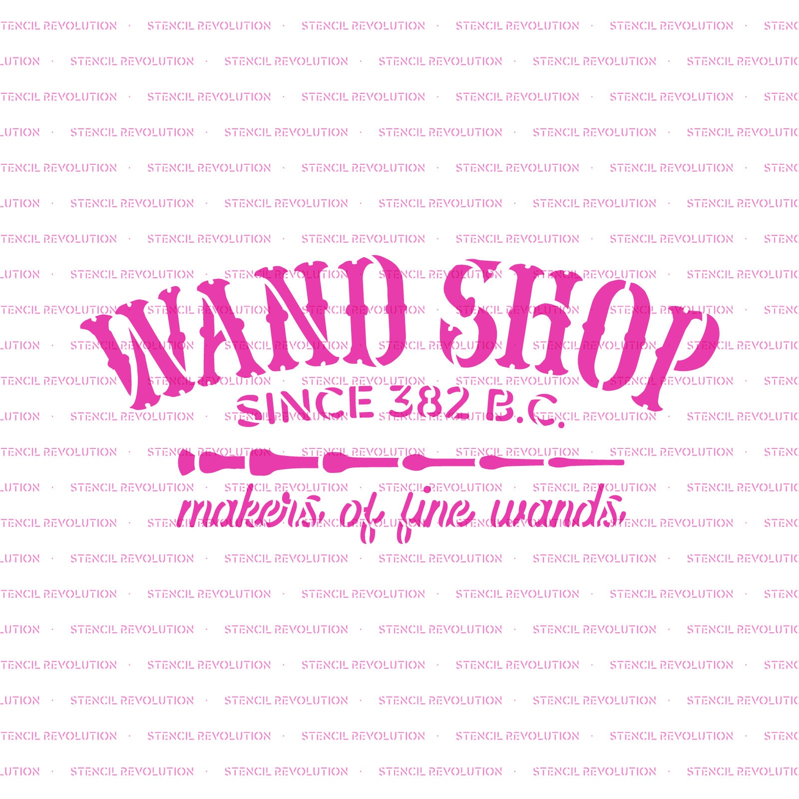 Wand Shop Stencil Durable & Reusable Mylar Stencils - Etsy