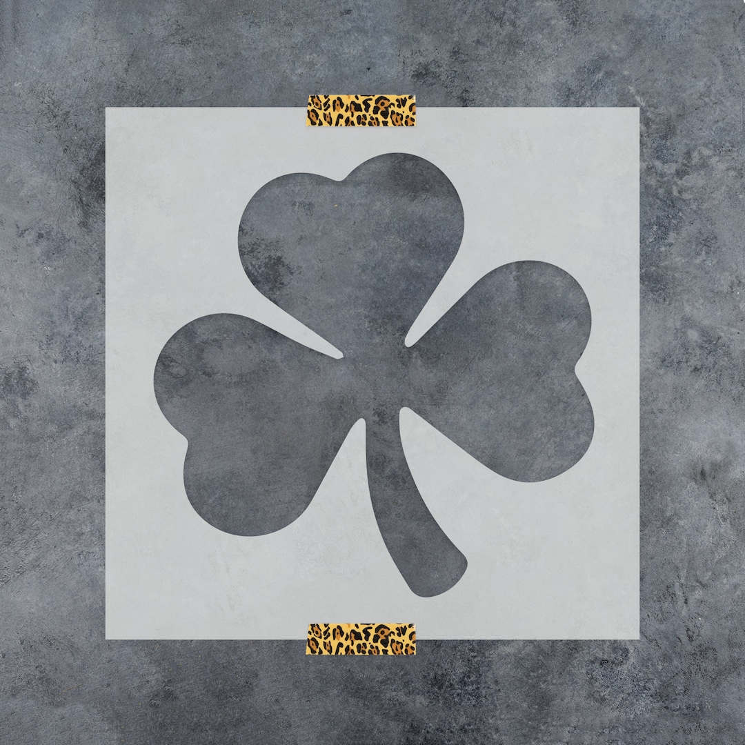 Shamrock Stencil - Shamrock Stencil, Four Leaf Clover, Clover Stencils, Shamrock, Four Leaf ...