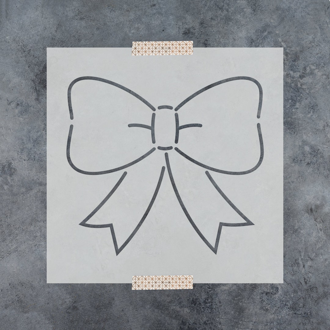 Bow Ribbon Stencil for Painting, Craft, Fabric, and DIY Art Projects - Etsy