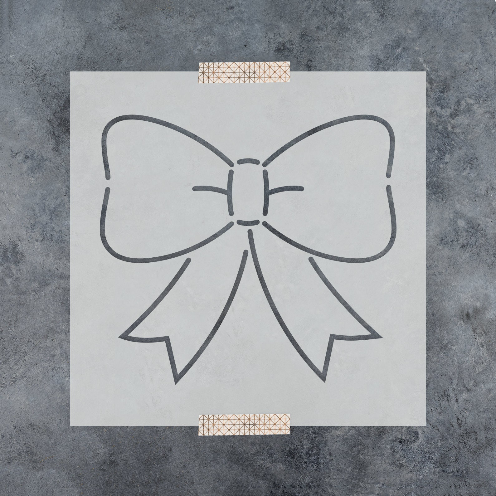 Bow Ribbon Stencil Craft Stencils of a Bow Ribbon Bow - Etsy