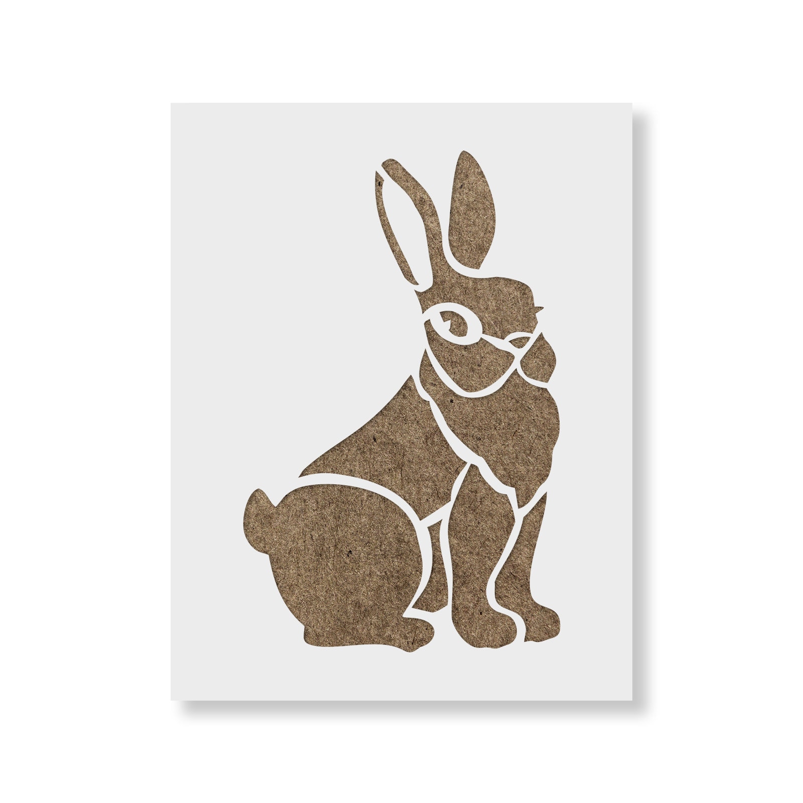 Rabbit Stencil - Reusable Rabbit Stencils, Rabbit, Rabbit Foot, White ...