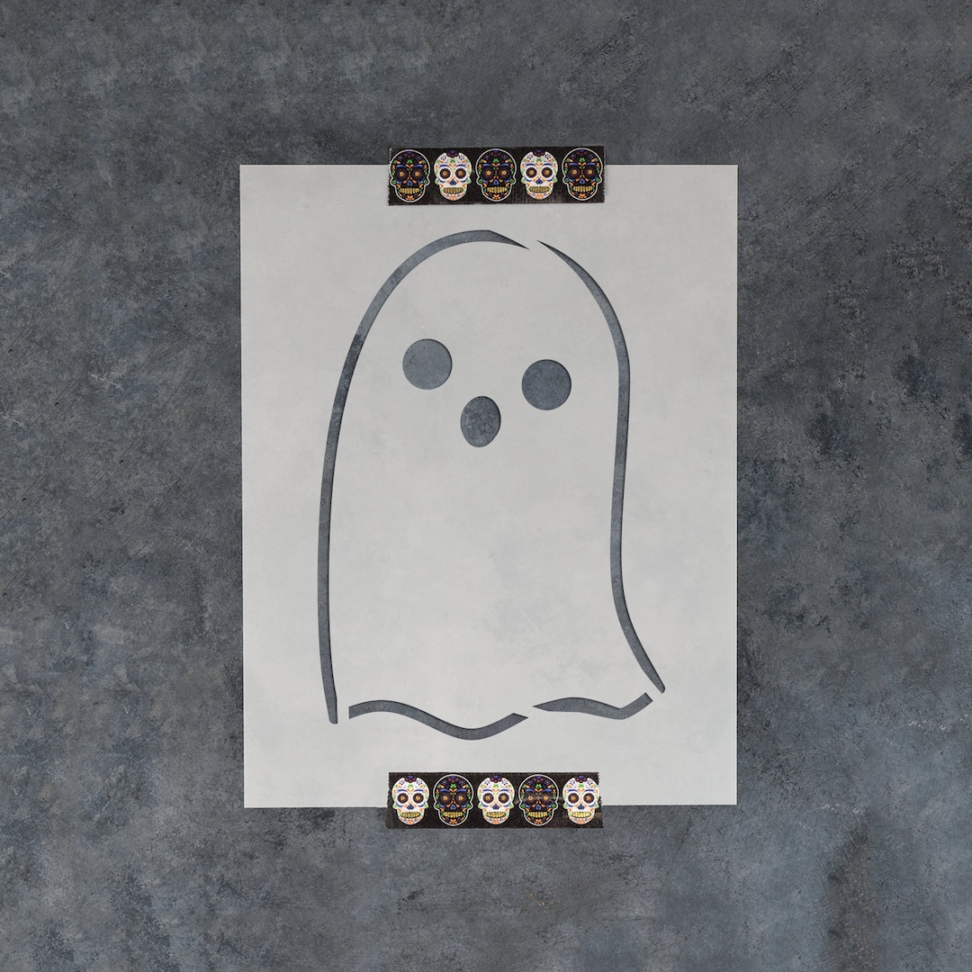 Ghost Stencil - Reusable Ghost Stencil, DIY Ghost Stencils, Stencil of ...