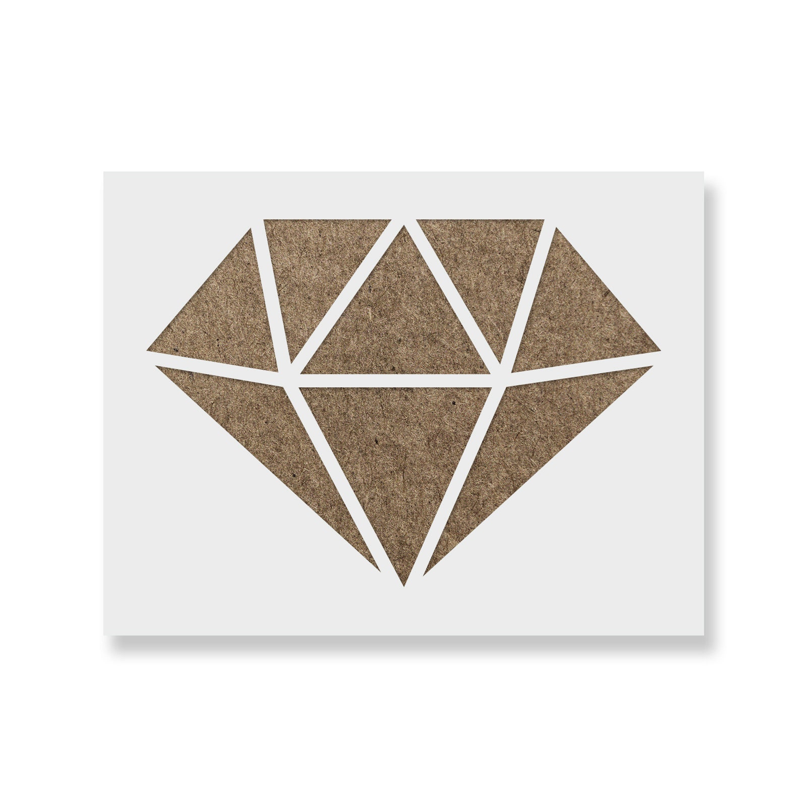 Diamond Stencil Reusable Stencils of a Diamond Gem Stone - Etsy