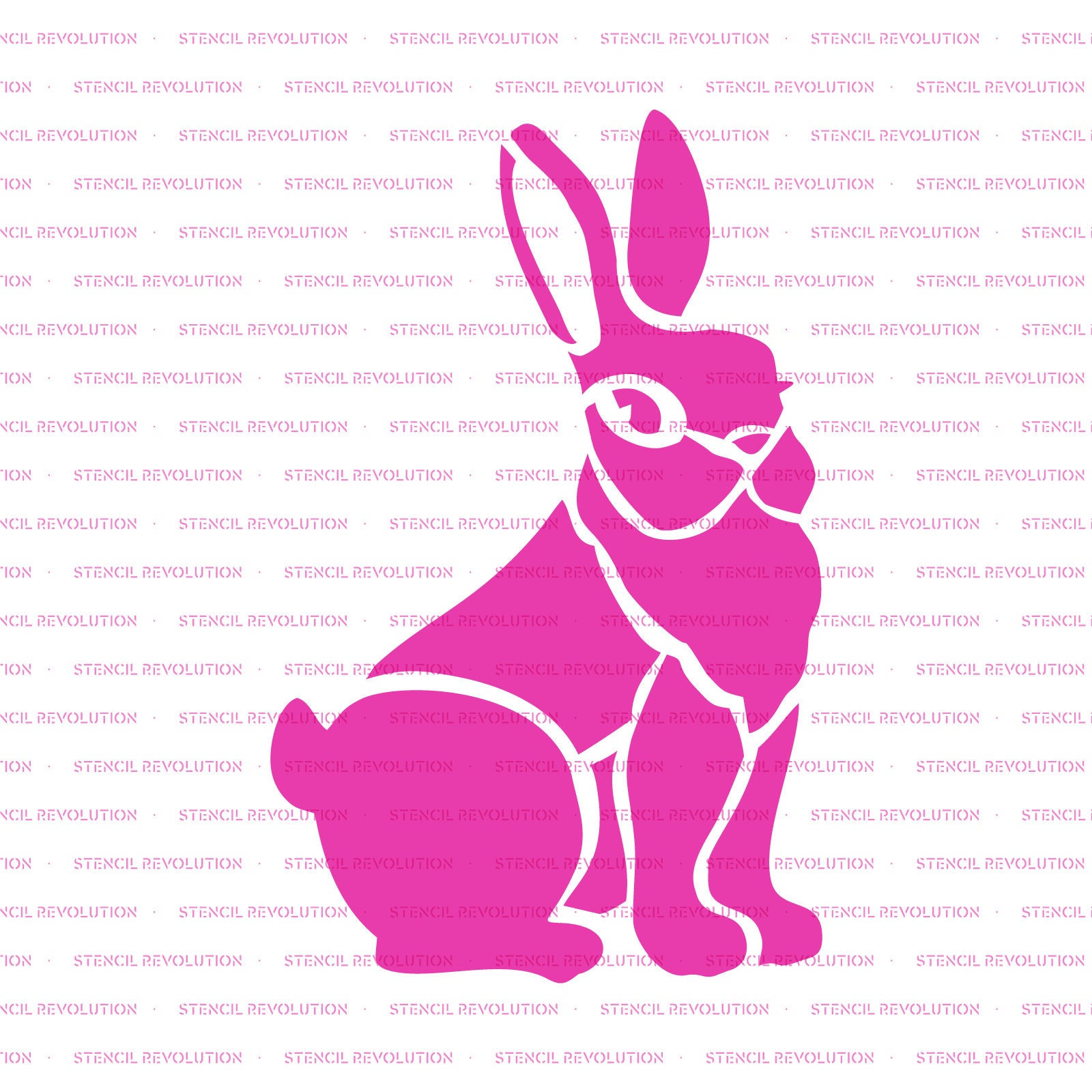 Rabbit Stencil - Reusable Rabbit Stencils, Rabbit, Rabbit Foot, White ...