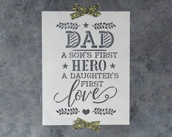 Dad Stencil | Etsy