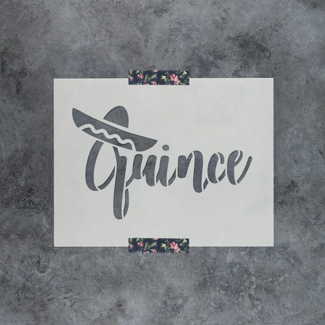 Quince Fiesta Stencil - Fiesta Stencils for Painting, Fiesta Stencil ...