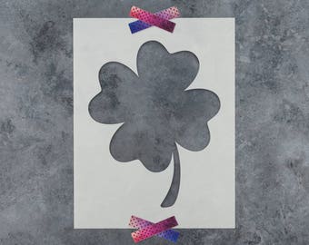 Four Leaf Clover Stencil, Reusable Four Leaf Clover Stencil, Art ...