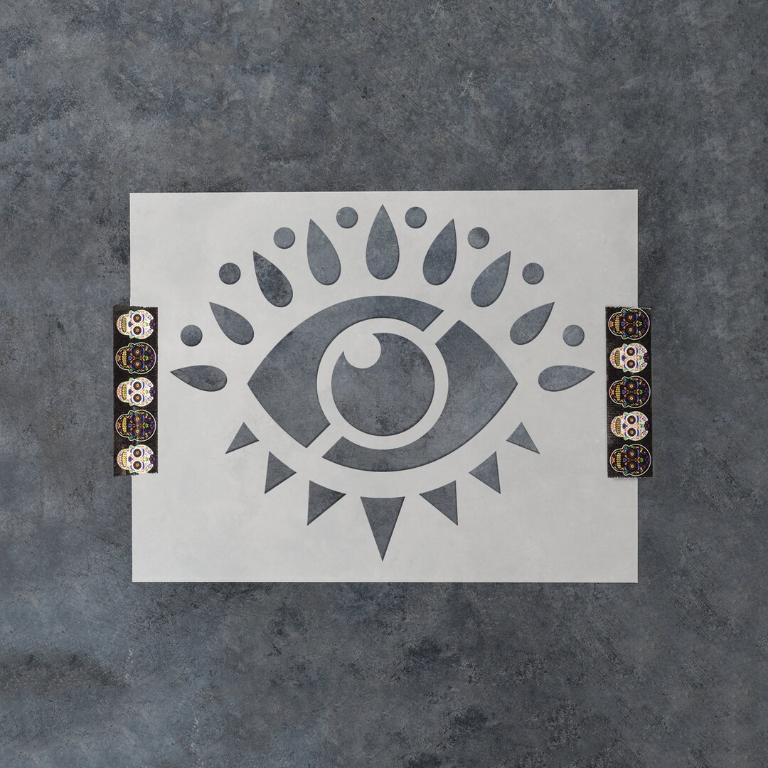 Ramybe Evil Eye Stencil - Evil Eye Stencils for Crafts, Evil Eye ...