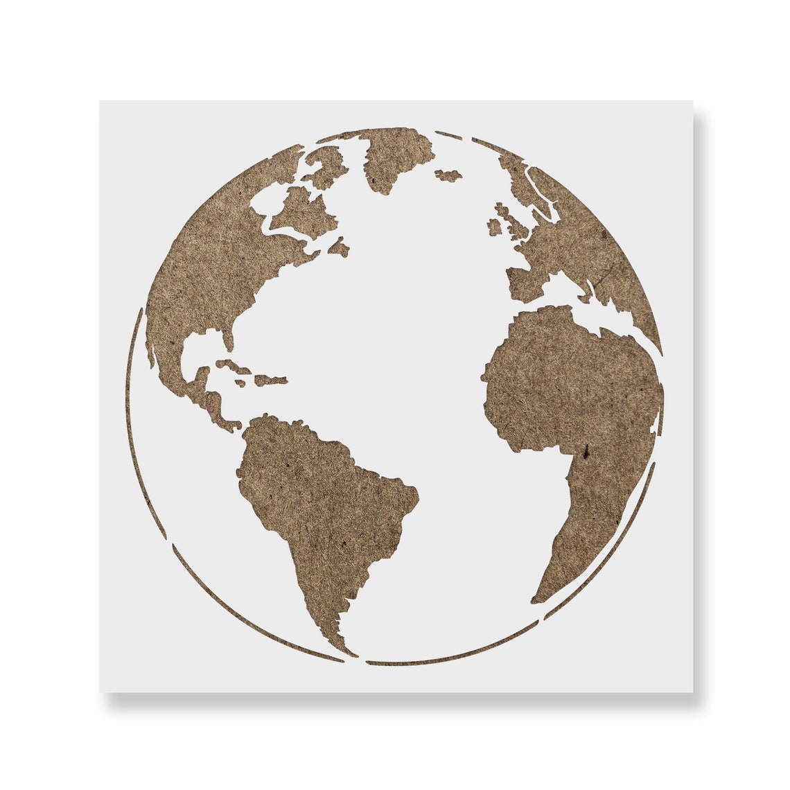 Earth Stencil Reusable DIY Craft Stencils of the Planet - Etsy