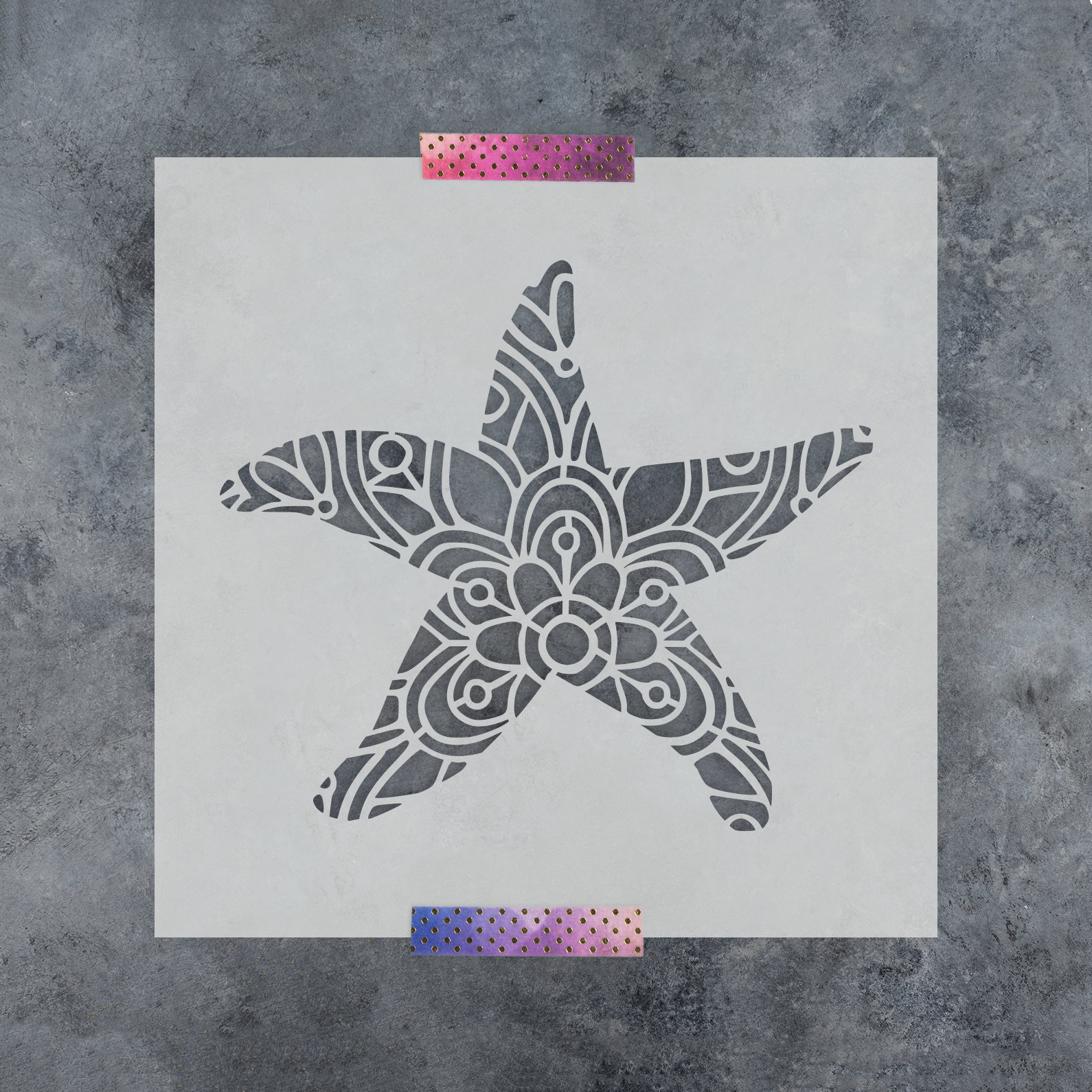 Starfish Stencil Reusable Starfish Stencil Durable Starfish - Etsy