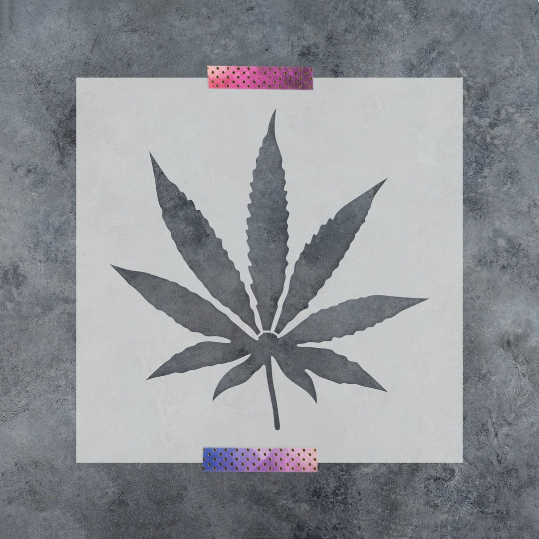 Weed Leaf Stencil - Weed Stencil, Weed Leaf Stencil, Pot Leaf Stencil, Weed Stencils, Marijuana ...