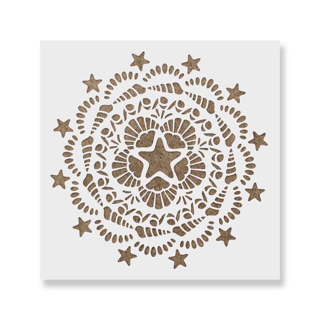 Nautical Mandala Stencil - Reusable Stencils for Painting, Mandala Wall ...