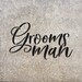 Groomsman Stencil for Wedding Signs – Reusable DIY Craft Groomsman Sign ...
