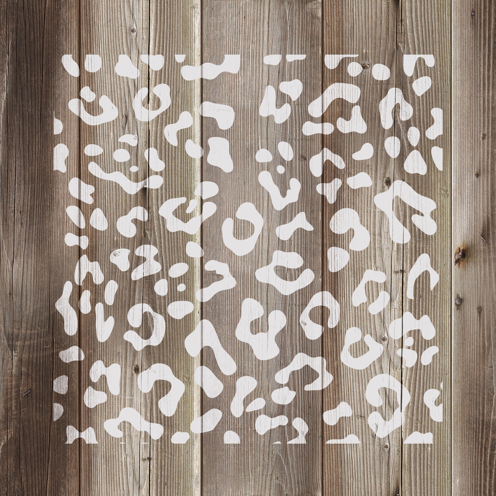 Leopard Print Stencil for Wall Art, Cheetah Pattern Stencils, Animal ...