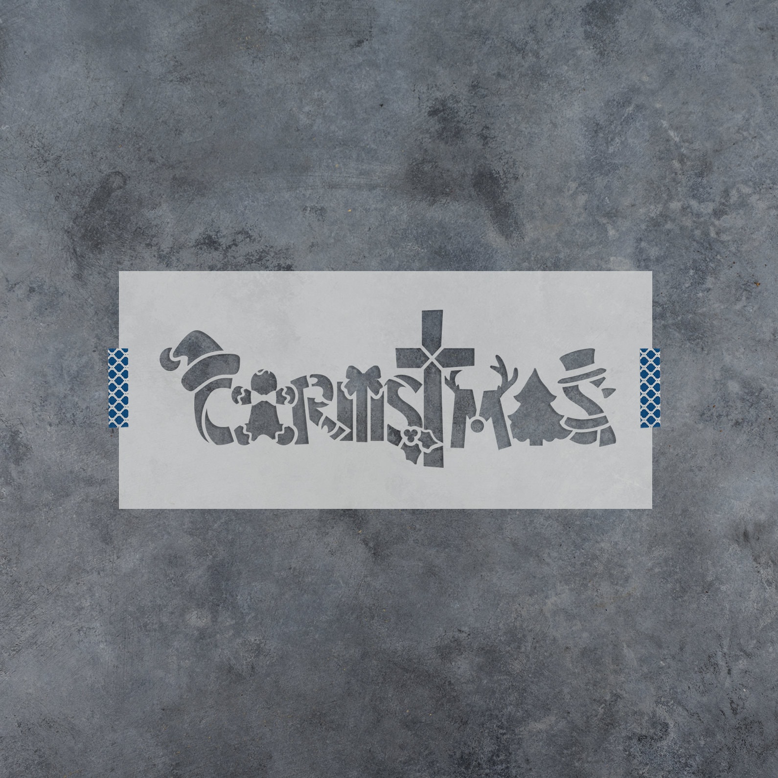 Christmas Letters Stencil Reusable DIY Craft Christmas | Etsy