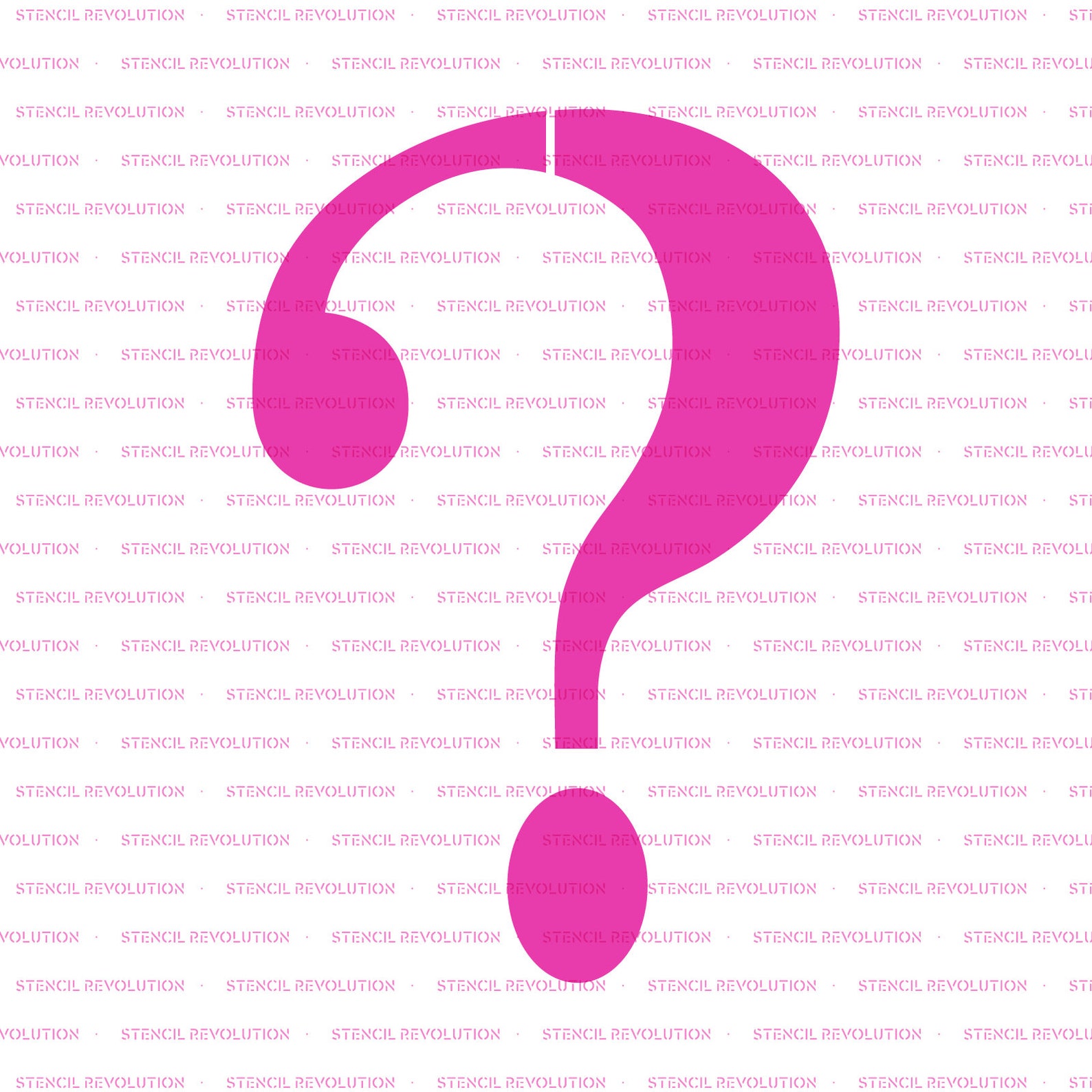 Question Mark Stencil Template for Painting, Craft, Sign, Wall, Fabric ...