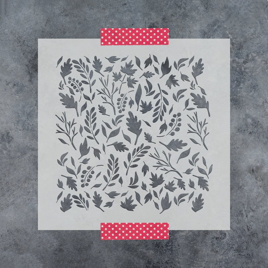 Fall Leaves Craft Stencil for Painting Walls, Thanksgiving Decor ...