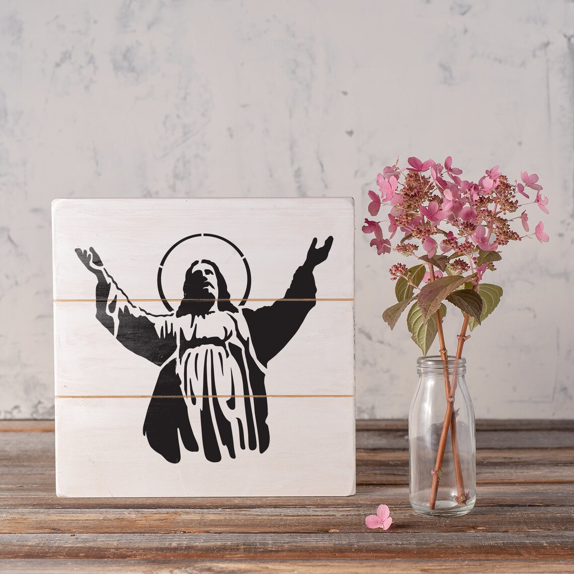 Jesus Stencil - Reusable Jesus Stencil Template, Large Jesus Stencils ...