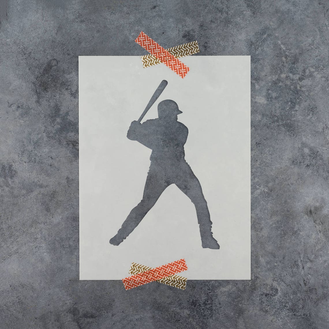 Baseball Player Stencil Baseball Stencil Baseball Stencils - Etsy