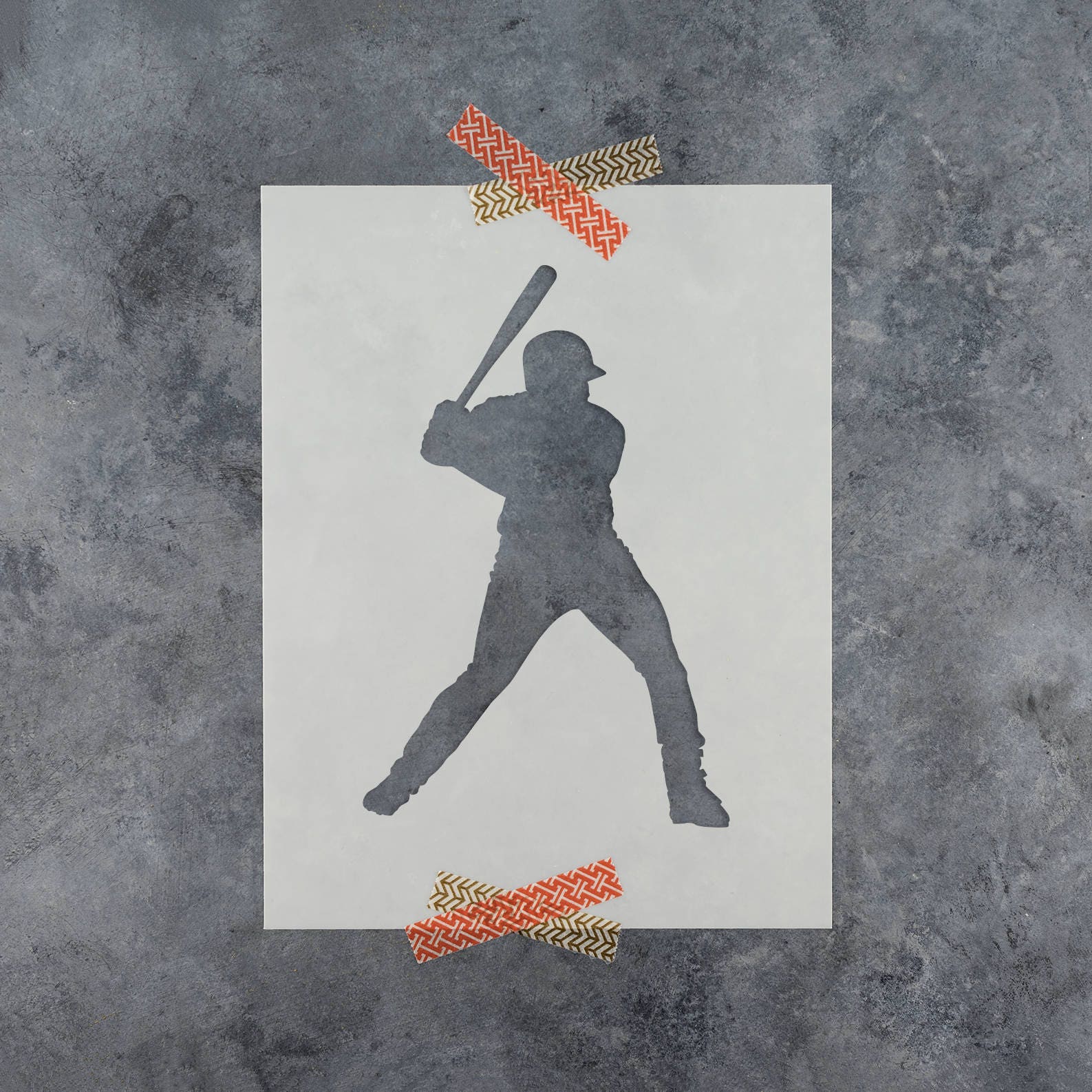 Baseball Player Stencil Baseball Stencil Baseball Stencils - Etsy