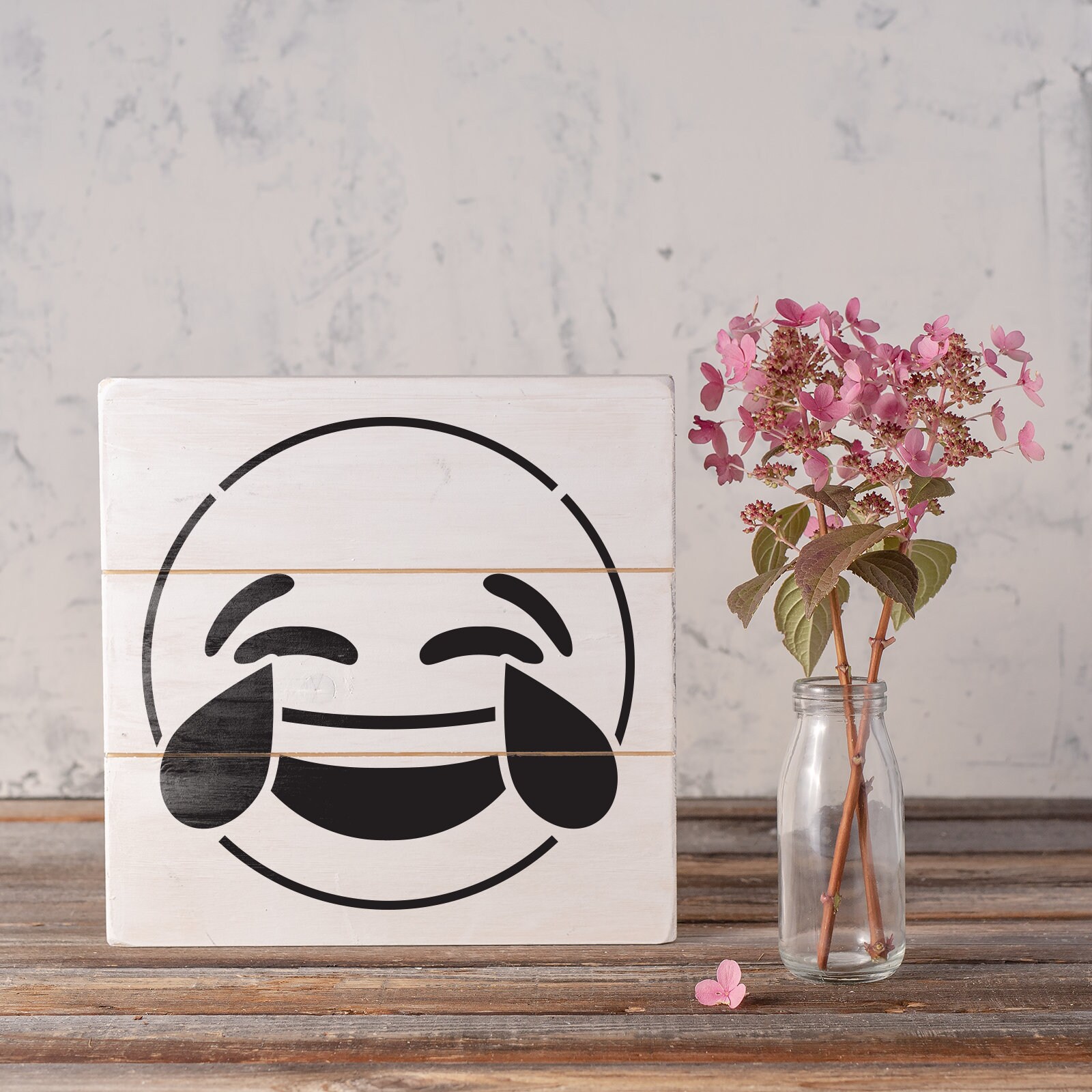 Emoji Cry Laughing Stencil Emoji Stencils for Painting - Etsy