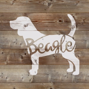 Beagle Dog Mylar Reusable Stencil for DIY Crafts, Pet Art, Animal ...