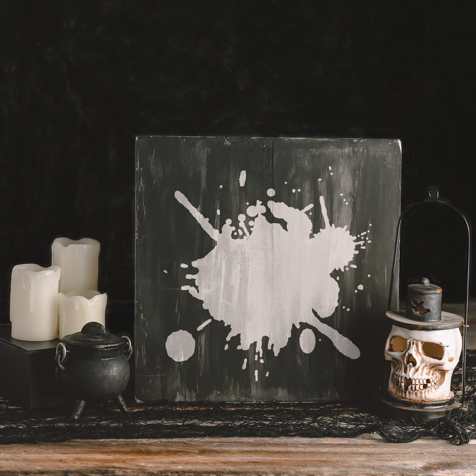 Blood Splatter Stencil Reusable DIY Craft Stencils of a - Etsy