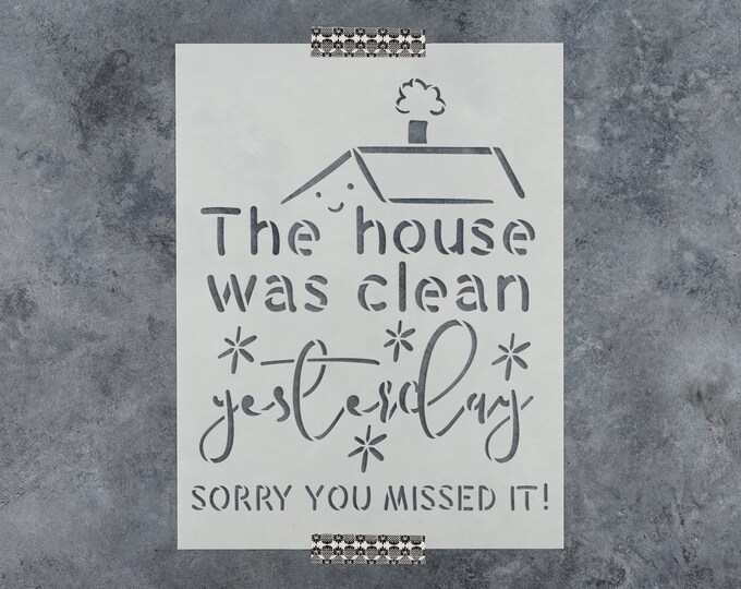 House Stencil Reusable House Stencil Art Stencil DIY Craft Stencil ...