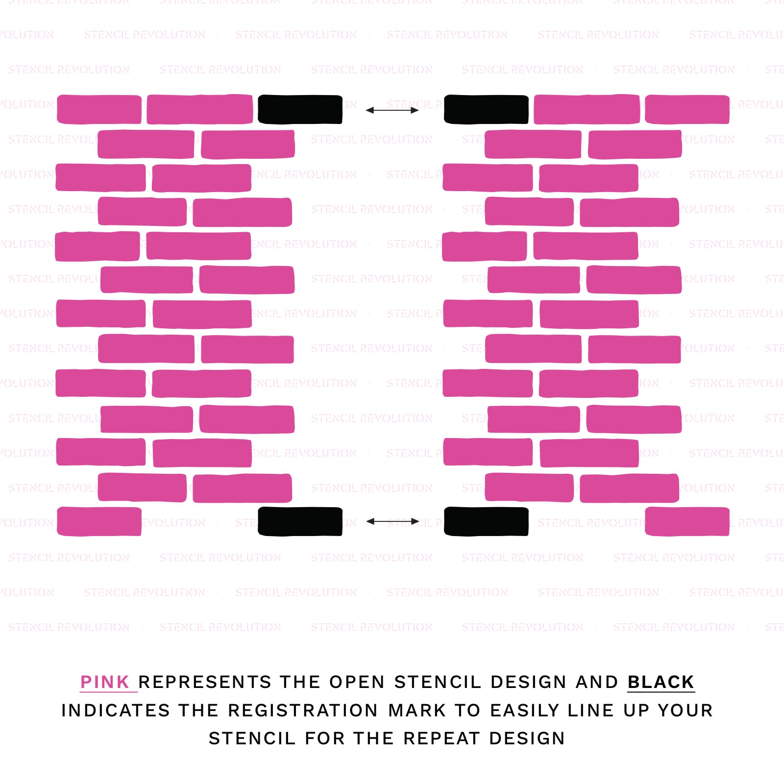 Brick Stencil Brick Stencils Wall Stencil Large Wall - Etsy