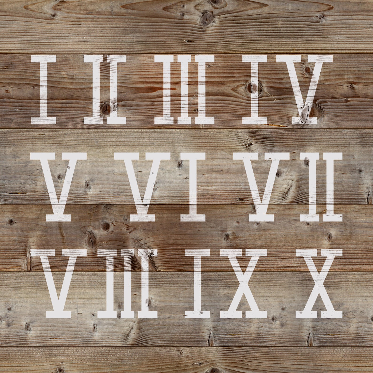 Roman Numerals Stencil Number Stencil Roman Numerals - Etsy