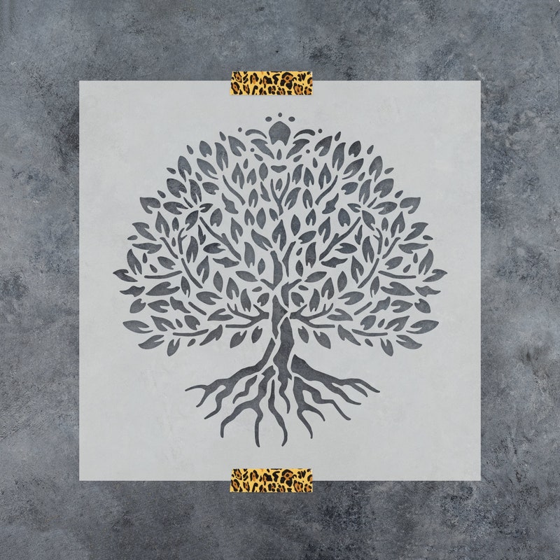 Large Tree Stencil - Etsy
