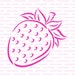 Strawberry Stencil for Baking, Fruit Stencils for Art, Berry Design ...