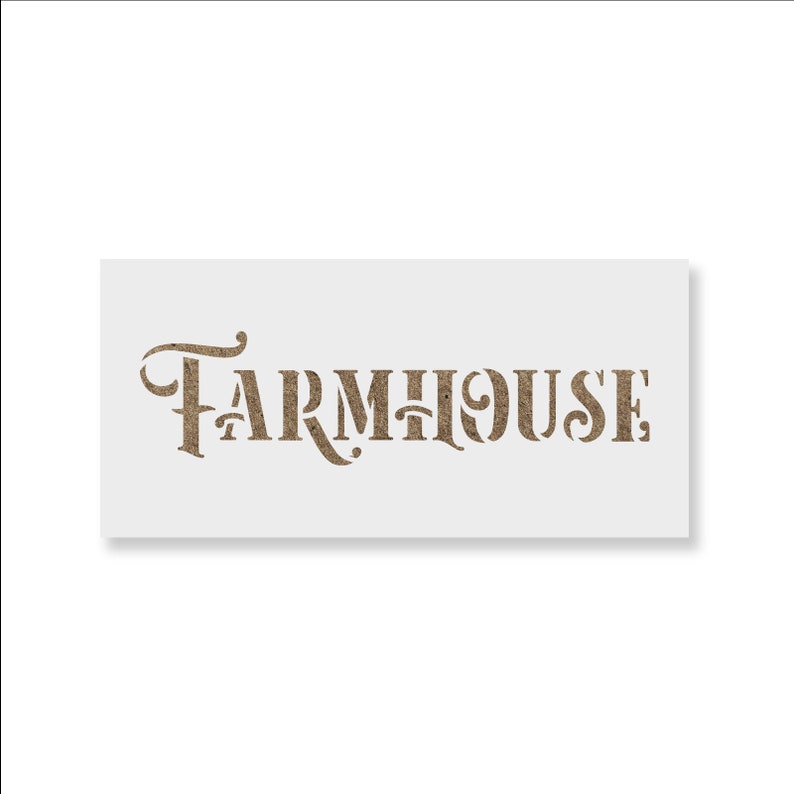 Rustic Farmhouse Stencil Farmhouse Stencils for Signs - Etsy