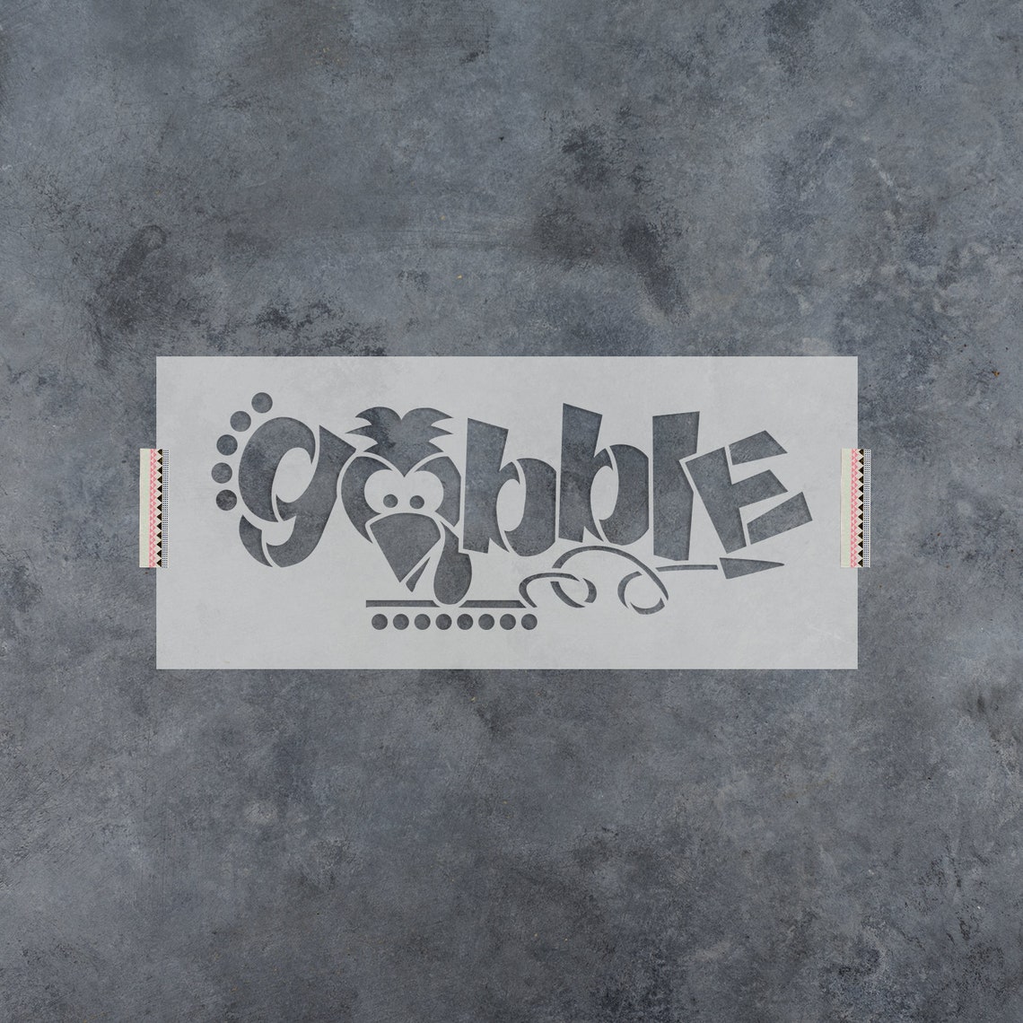 Gobble Stencil Reusable DIY Craft Thanksgiving Fall Stencils - Etsy