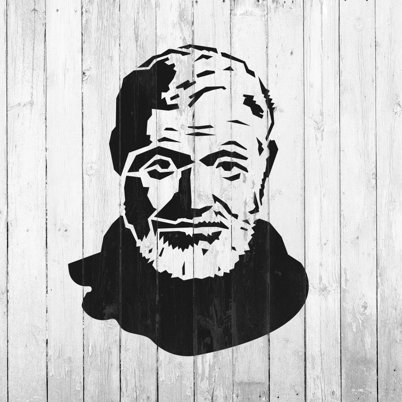 Ernest Hemingway Stencil - Ernest Stencil, Hemingway Stencils, Writer ...