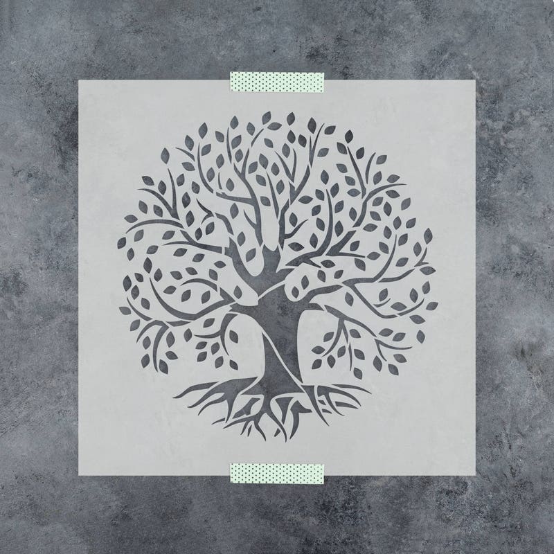 Tree of Life Stencil - Etsy