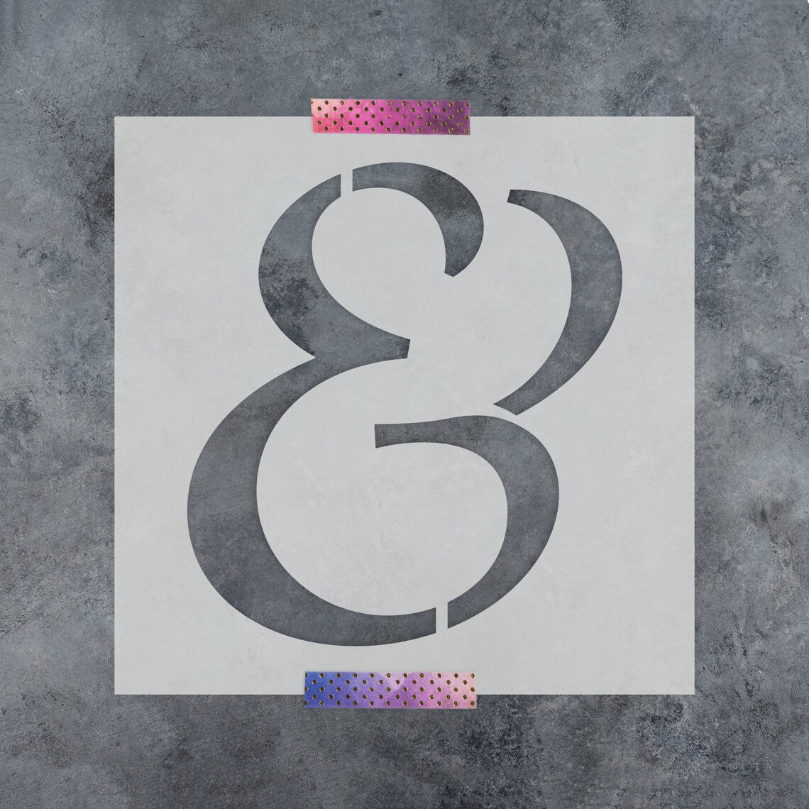 Ampersand Script Stencil Reusable DIY Craft Stencils of a | Etsy