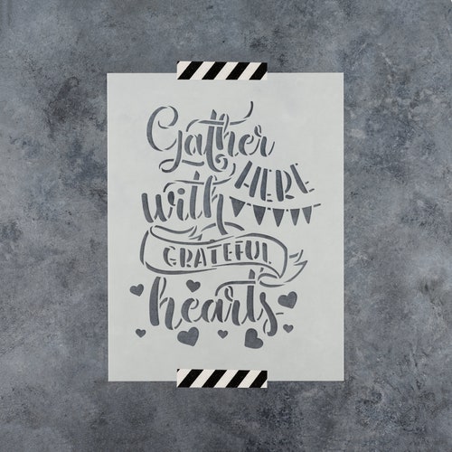 Gather Here Stencil Reusable DIY Craft Farmhouse Style - Etsy