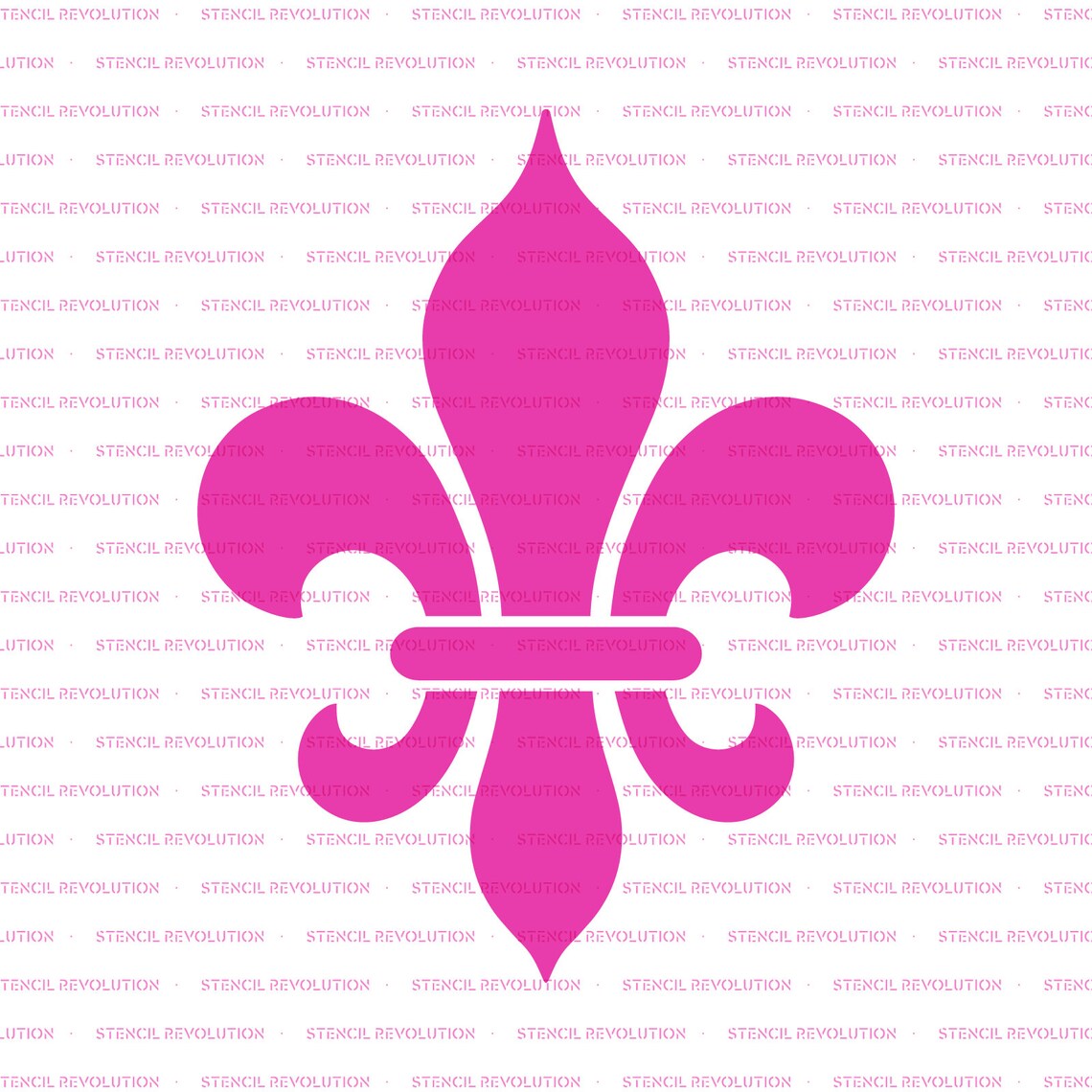 Fleur De Lis Stencil Durable Fleur De Lis Stencils French - Etsy