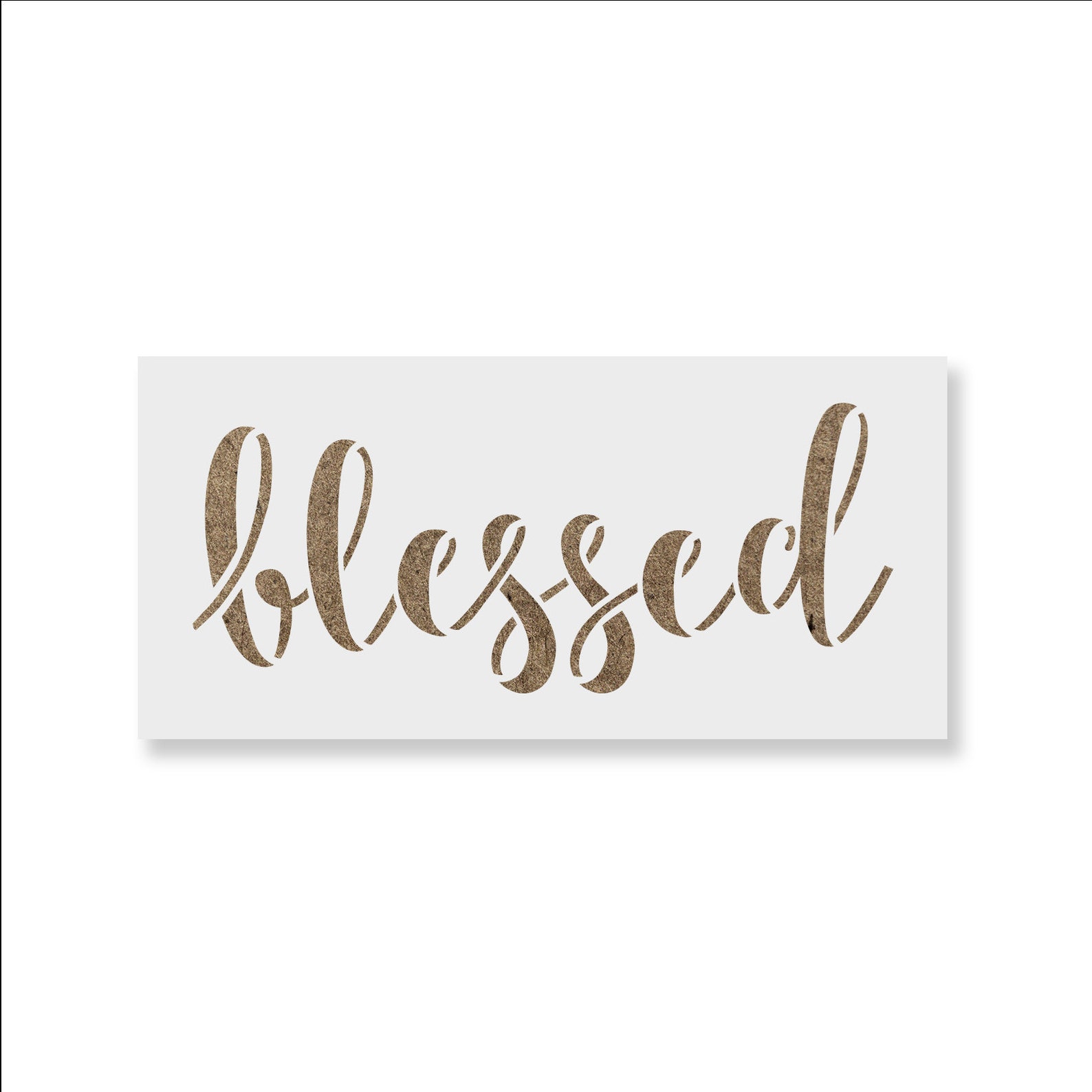 Blessed Stencil Stencil Signs Blessed Sign Blessed Script - Etsy