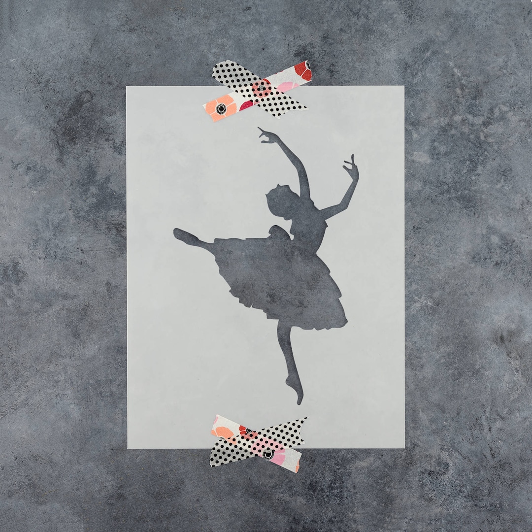 Ballerina Stencil - Reusable Ballerina Stencils, Large Ballerina ...