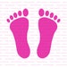 Footprint Stencil - DIY Footprint Stencils, Footprint Stencils, Stencil ...