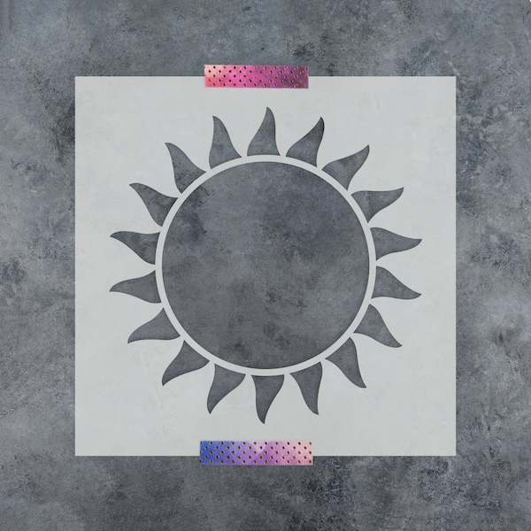 Sun Stencil - Etsy