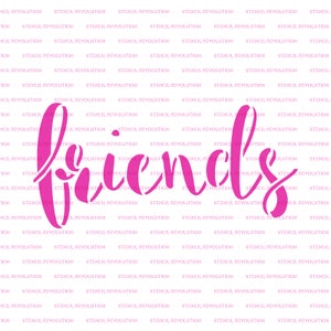 Friends Stencil - Durable Friend Stencil, Reusable Friends Stencils ...