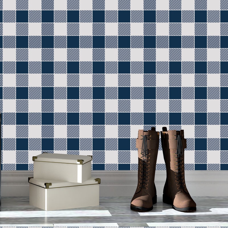 Buffalo Check Stencil - Etsy